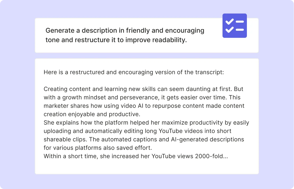 Best AI Video Description Generator | Write Engaging Descriptions